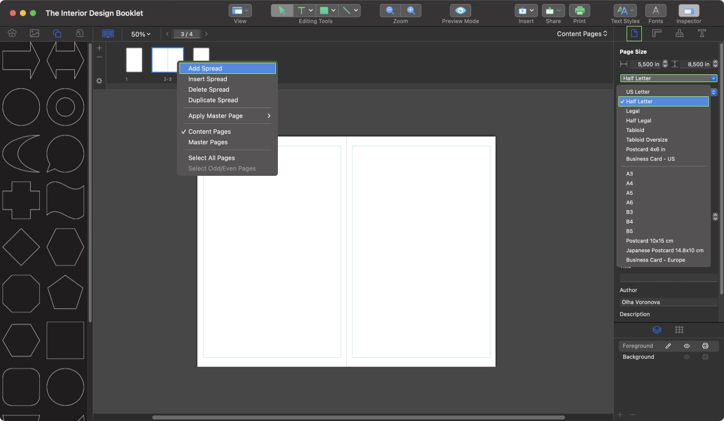 Design Your Booklet with Ease | Swift Publisher for Mac