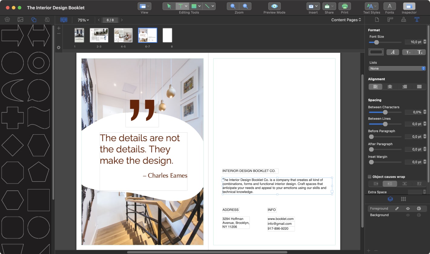 Design Your Booklet with Ease | Swift Publisher for Mac