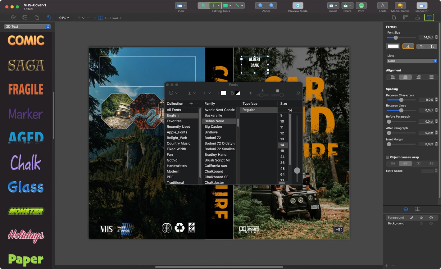 How to Design VHS Cassette Covers | Swift Publisher for Mac