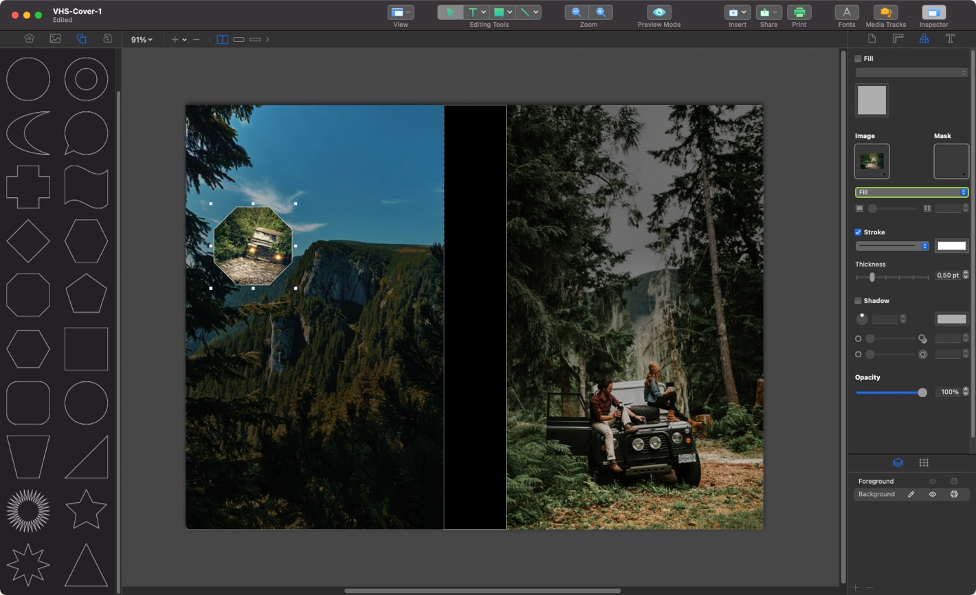 How to Design VHS Cassette Covers | Swift Publisher for Mac
