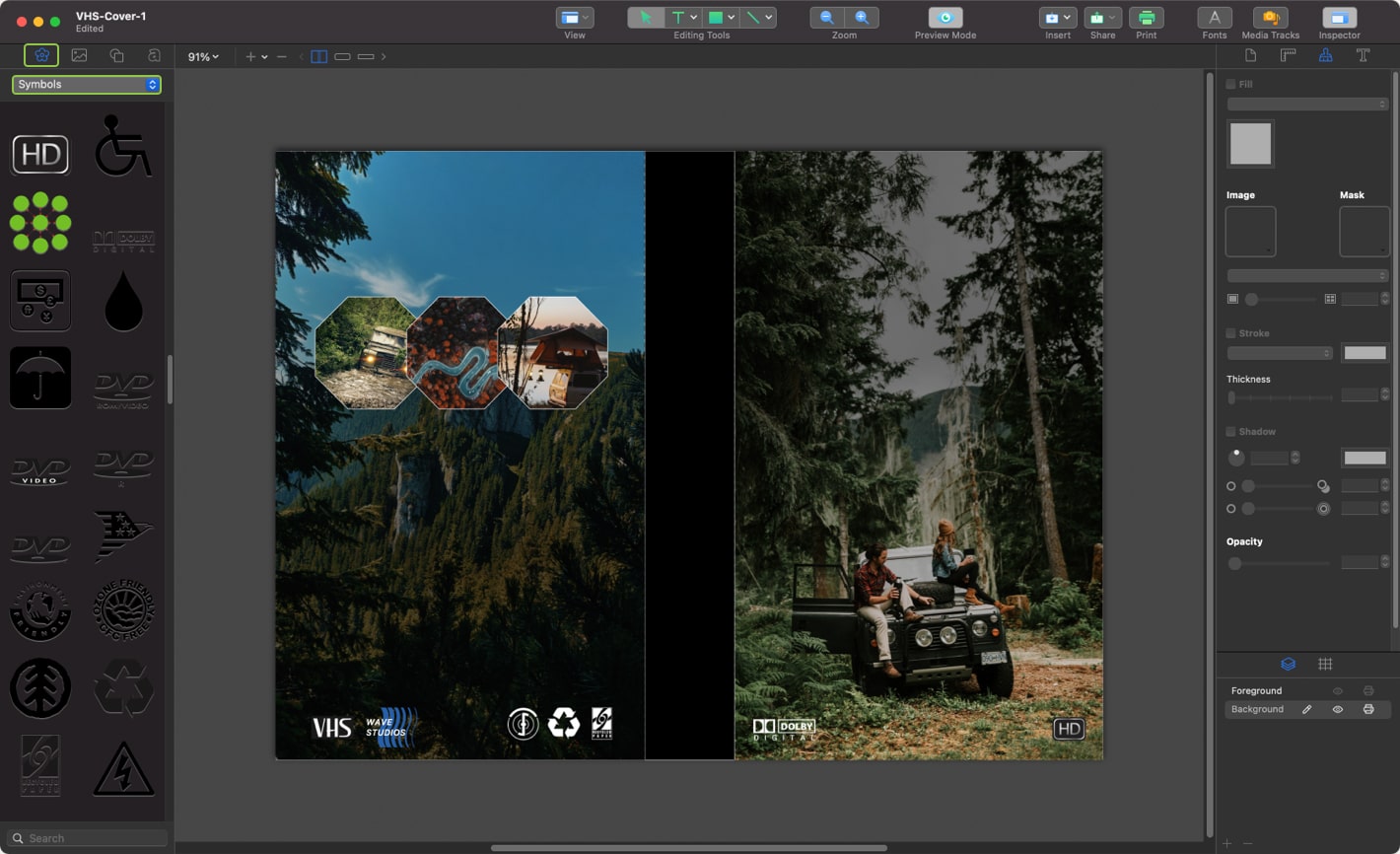 How to Design VHS Cassette Covers | Swift Publisher for Mac