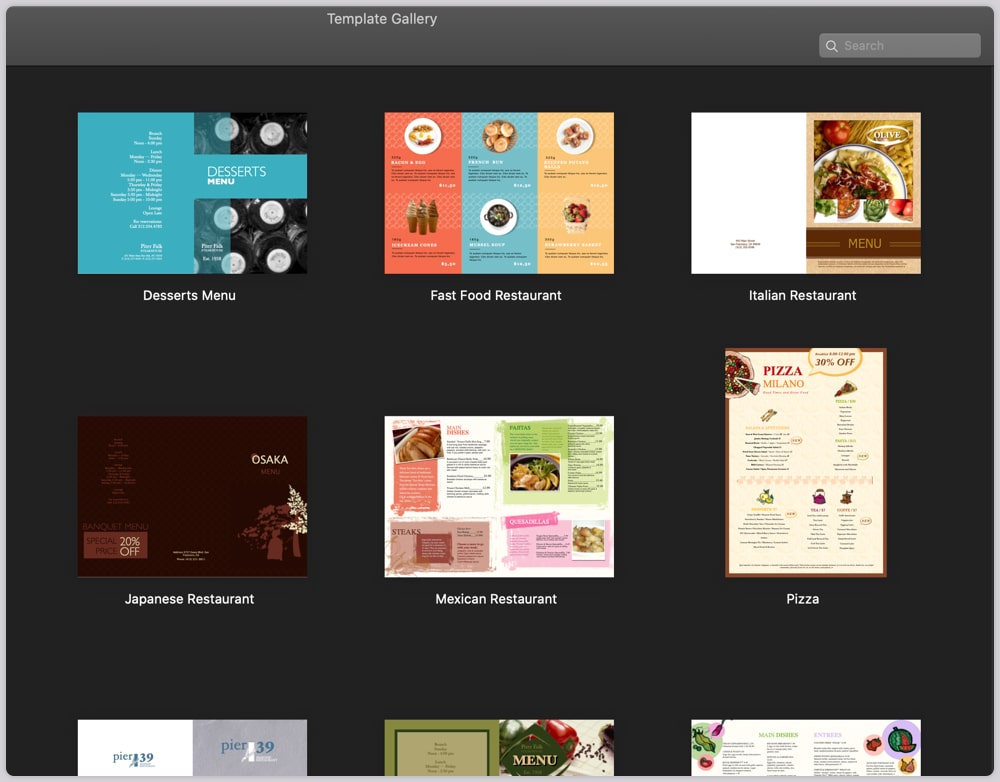 Design and Print Mouthwatering Menus With Swift Publisher for Mac
